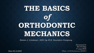 The basics of Orthodontic Mechanics | PPTX | Dental Health | Diseases ...
