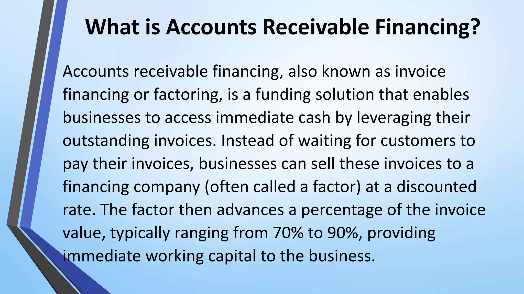 The Basics of Accounts Receivable Financing: What You Need to Know | PPTX