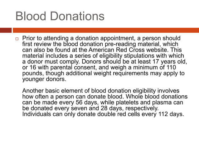 The Basics of American Red Cross Blood Donations | PPTX