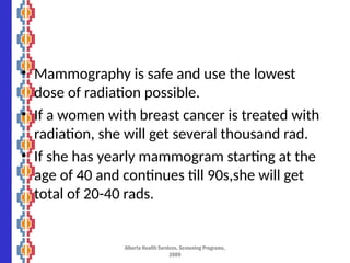 The Basics of mammography Breast Cancer screening | PPT