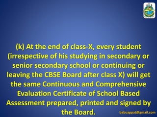 The basics of cbse cce and grading system | PPT