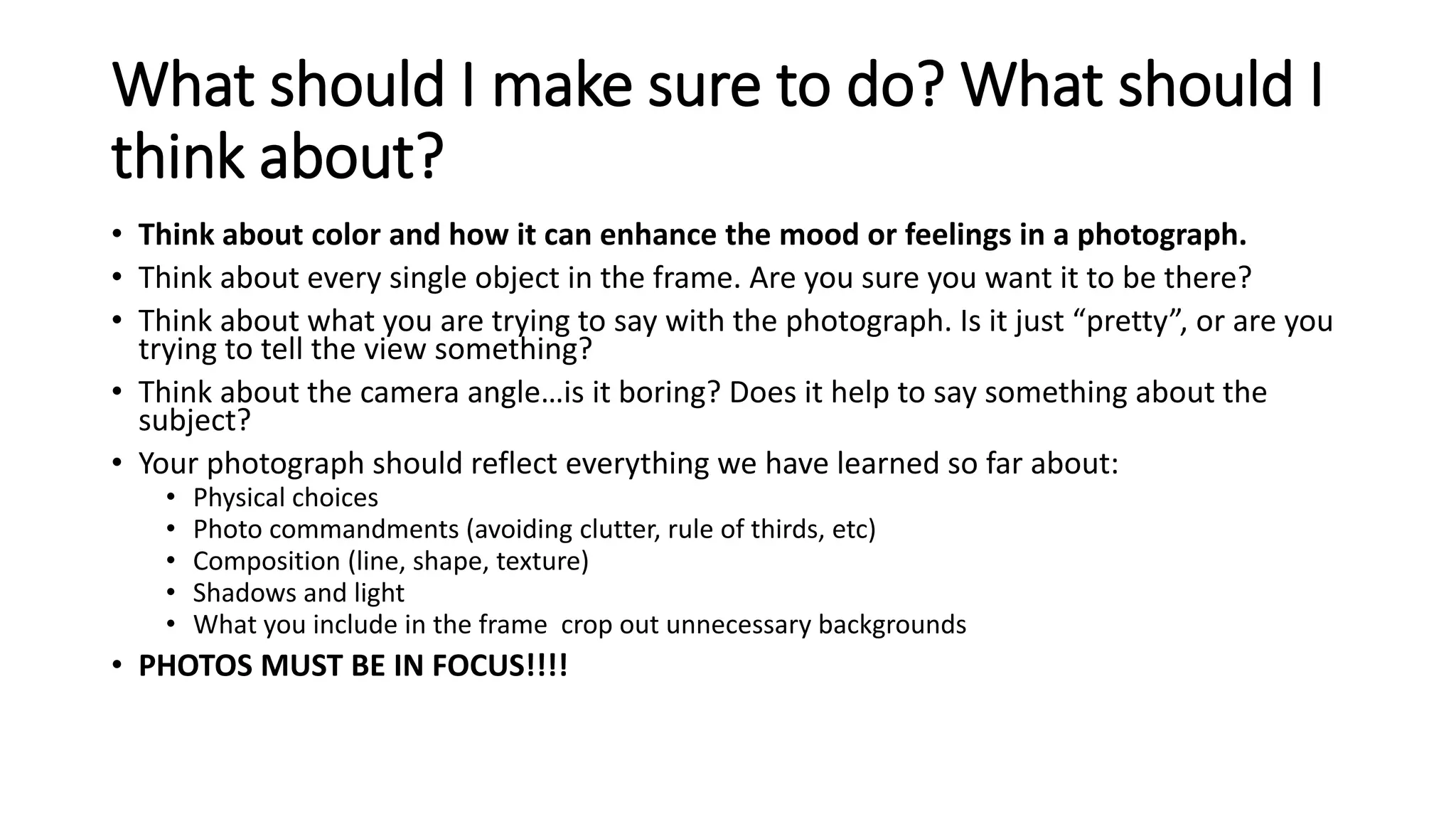 The basics of color theory for Photography | PPTX