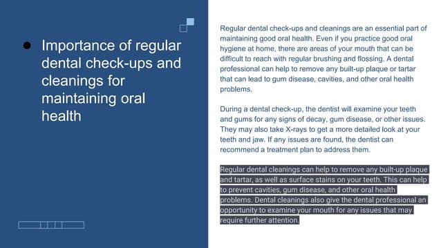 The Basics of Dentistry | PPTX