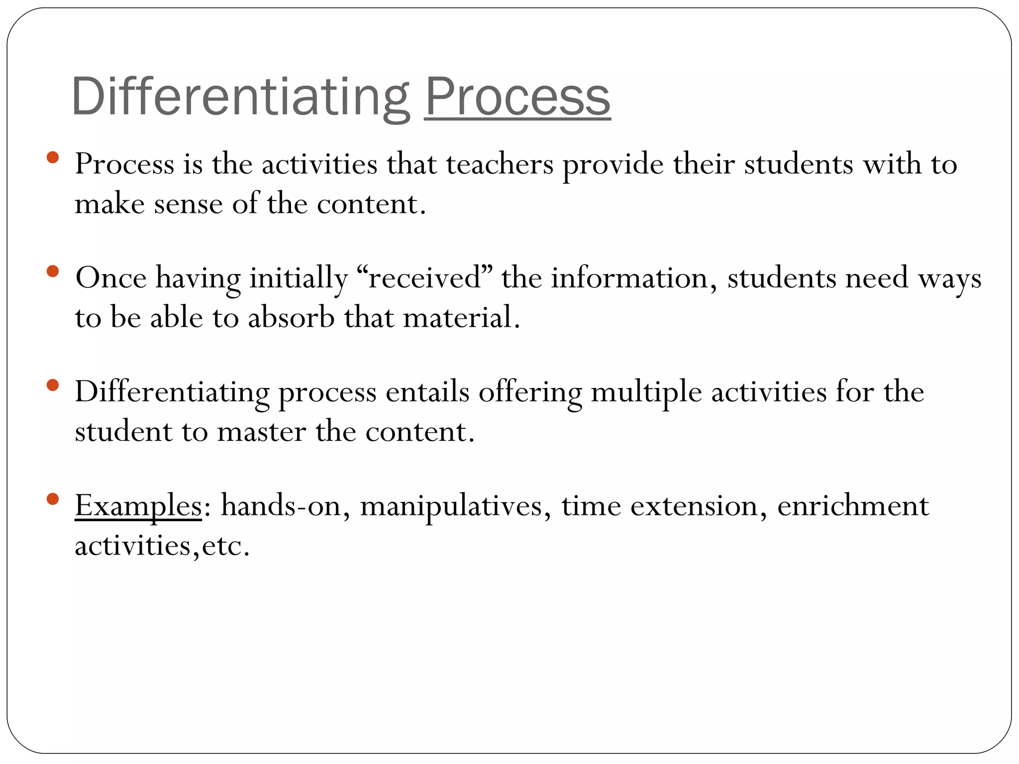 The Basics of Differentiating | PPT