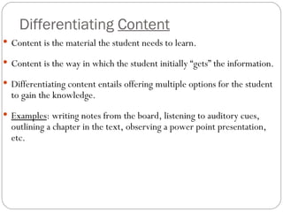 The Basics of Differentiating | PPT | Education