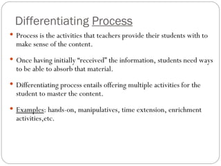The Basics of Differentiating | PPT