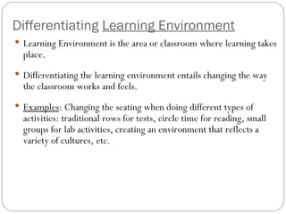 The Basics of Differentiating | PPT