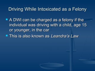 Basics of a New York DWI Defense | PPT
