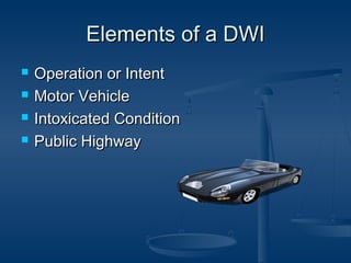Basics of a New York DWI Defense | PPT