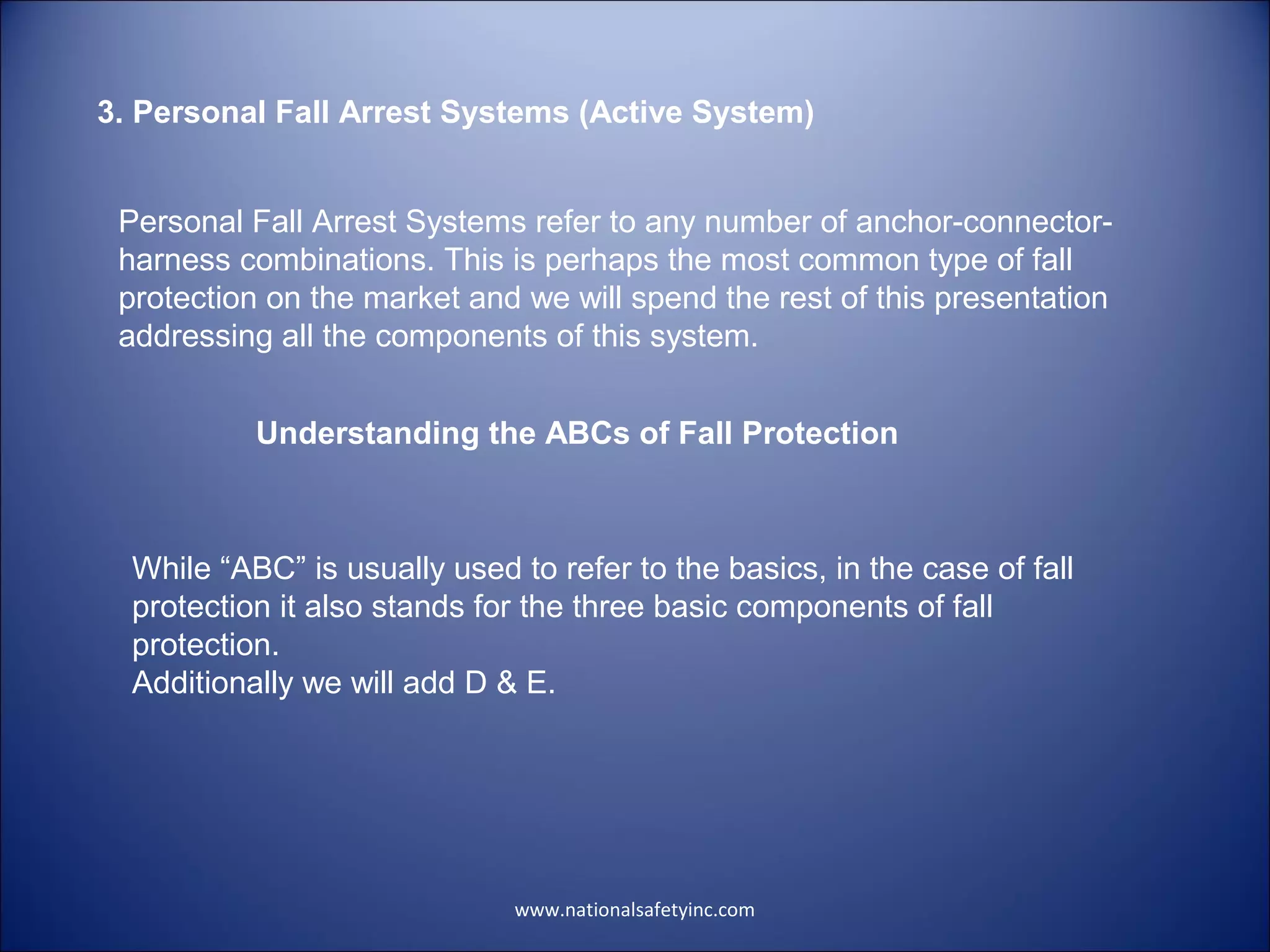 The basics of fall protection | PPT