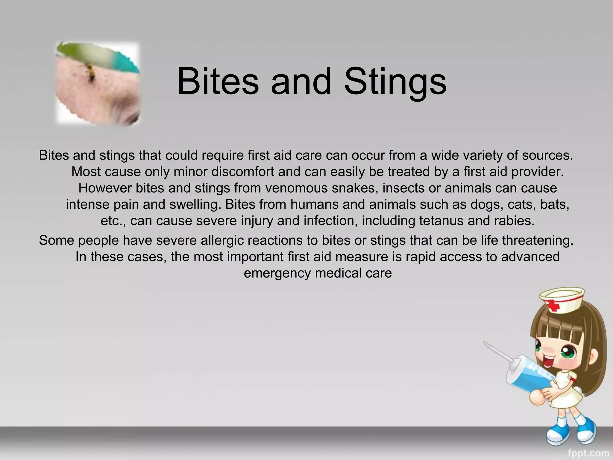 The basics of first aid | PPT