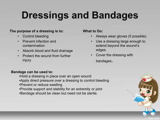 The basics of first aid | PPT