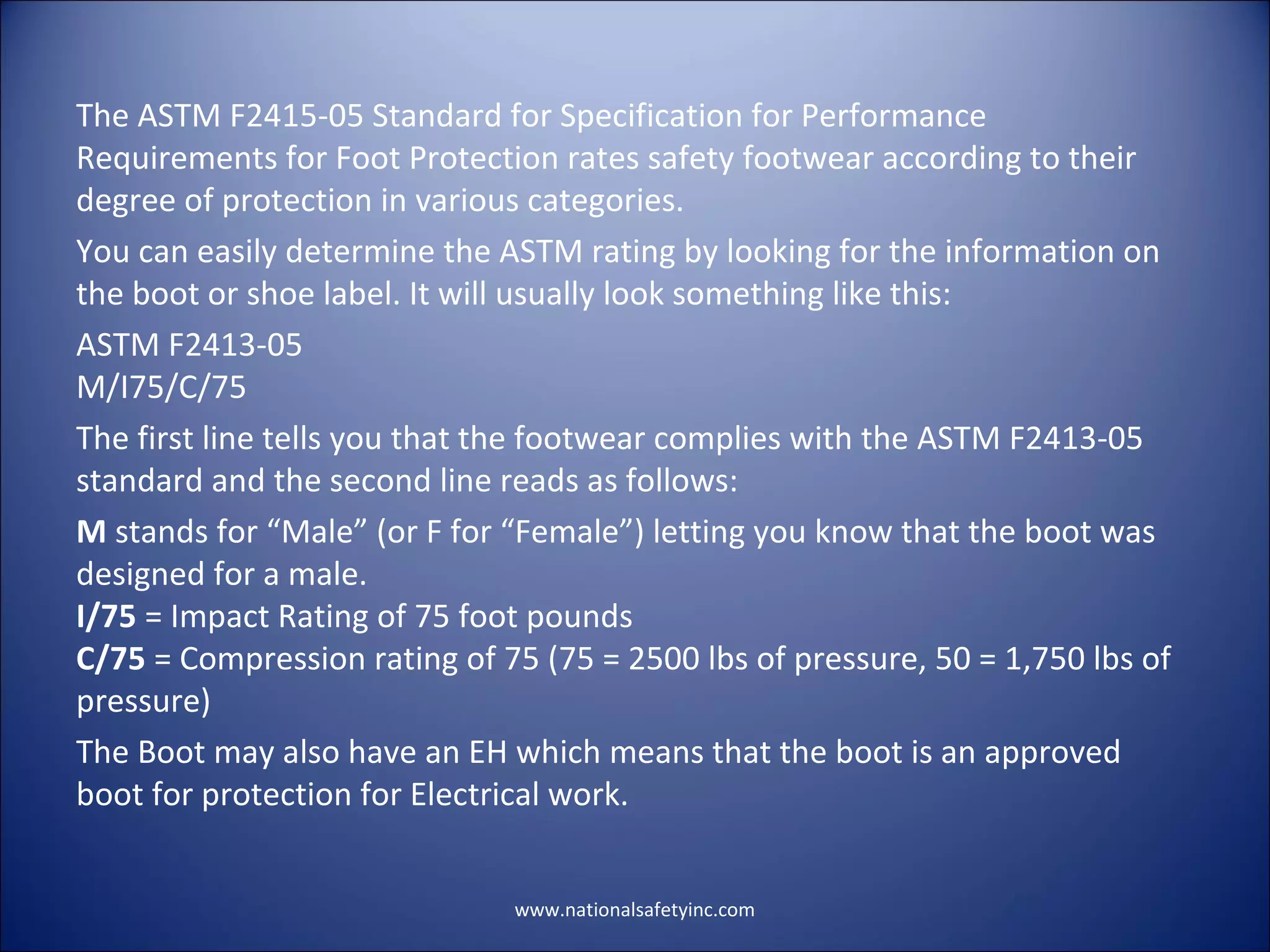 The basics of foot protection | PPT