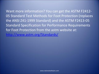 The basics of foot protection | PPT