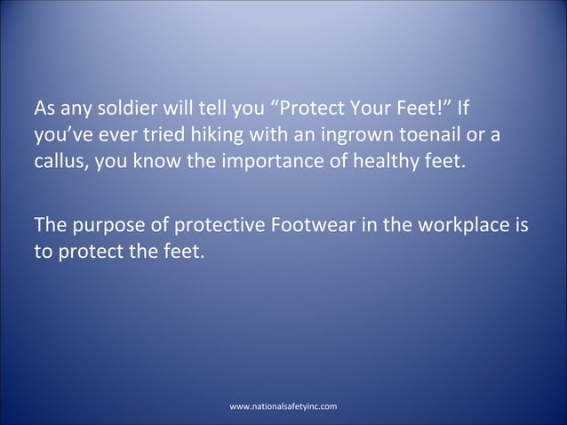 The basics of foot protection | PPT | Foot Health | Diseases and Conditions