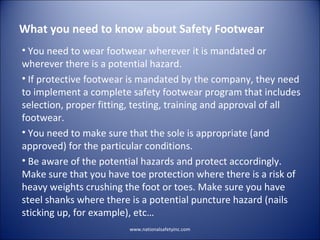The basics of foot protection | PPT