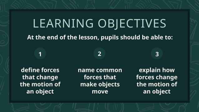 The Basics of Force and Motion Educational Presentation in Green and ...