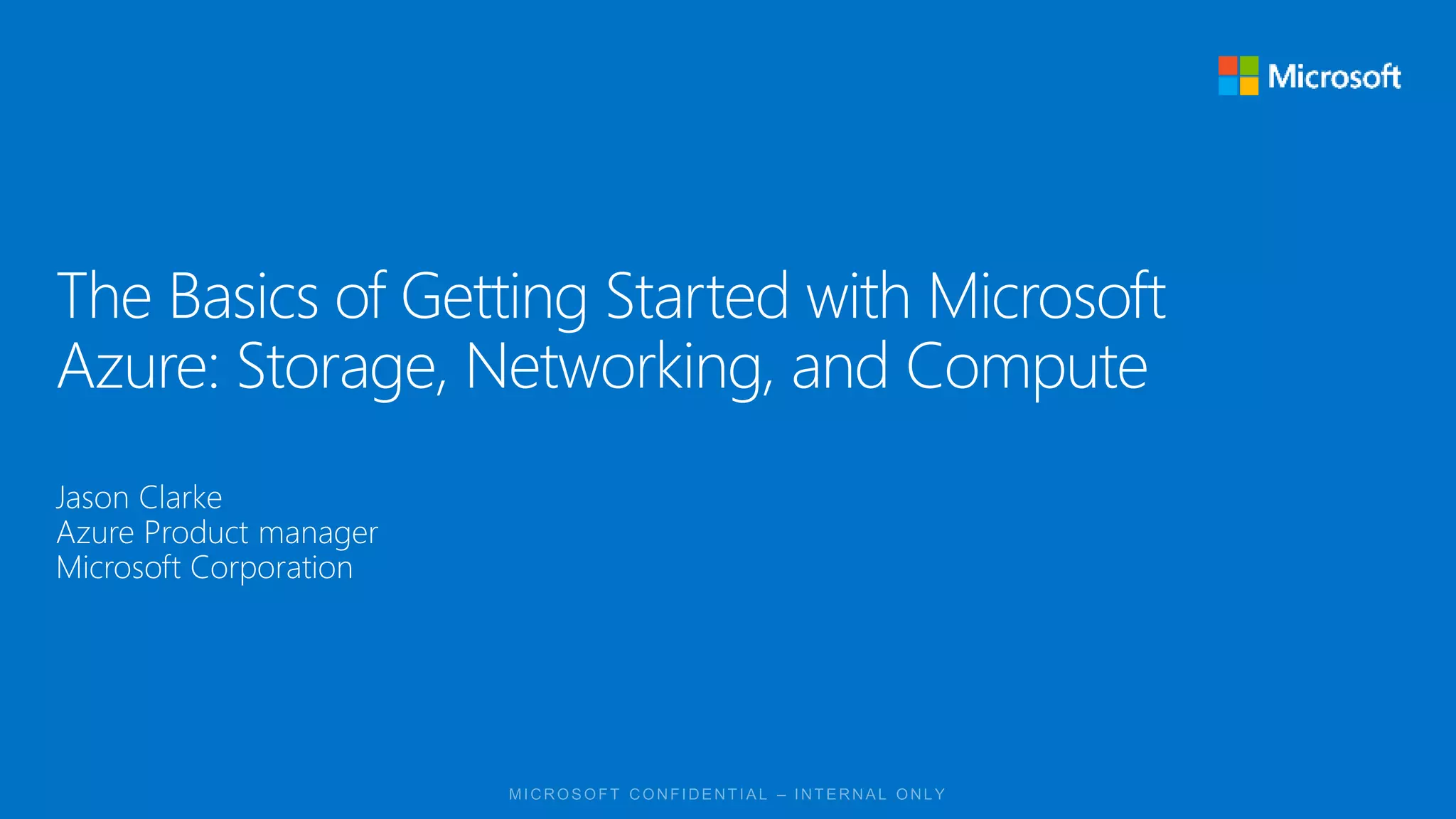 The Basics of Getting Started With Microsoft Azure | PPT
