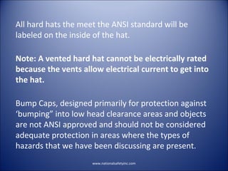The basics of head protection | PPT