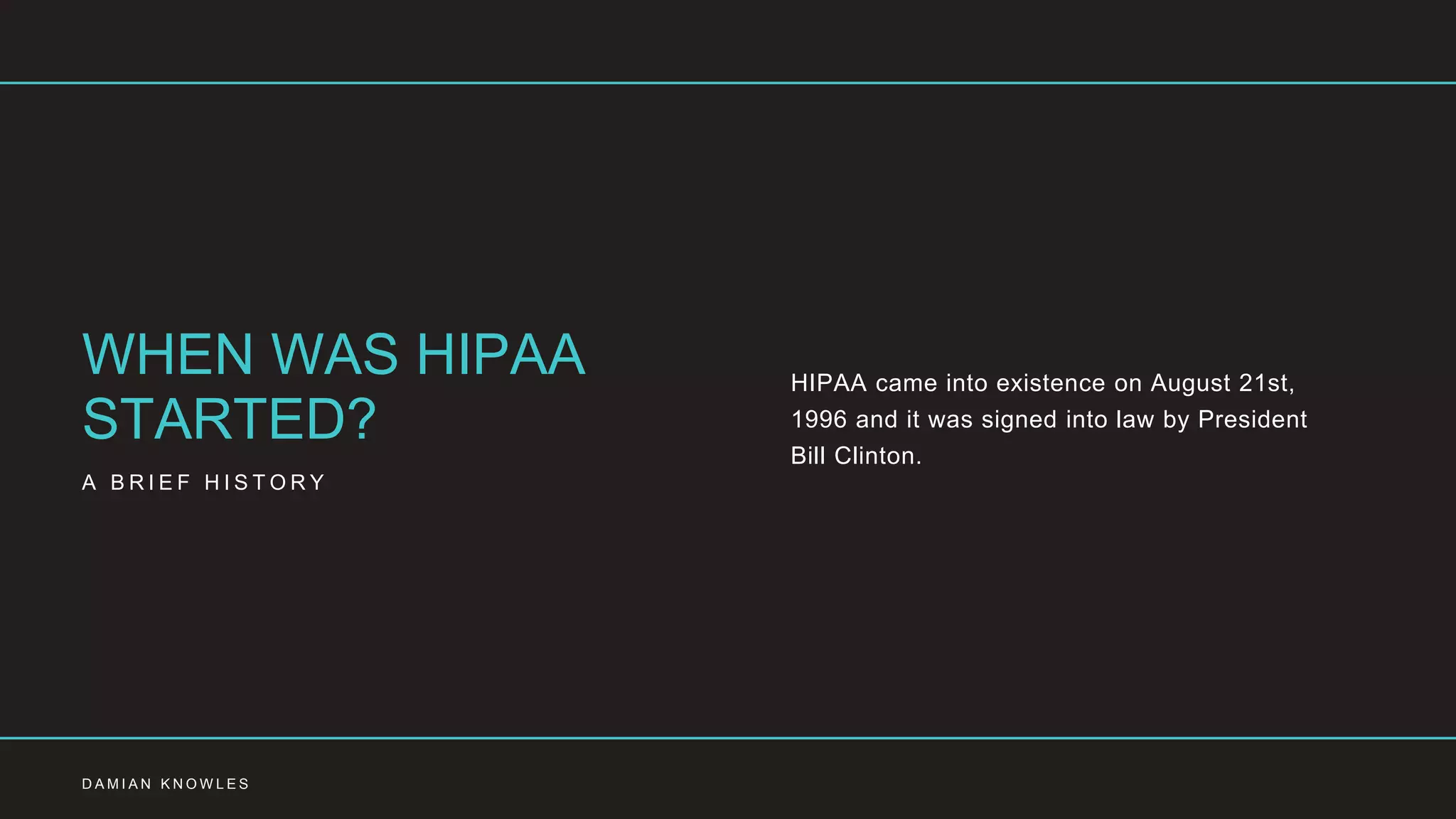 The Basics of HIPAA | PPTX