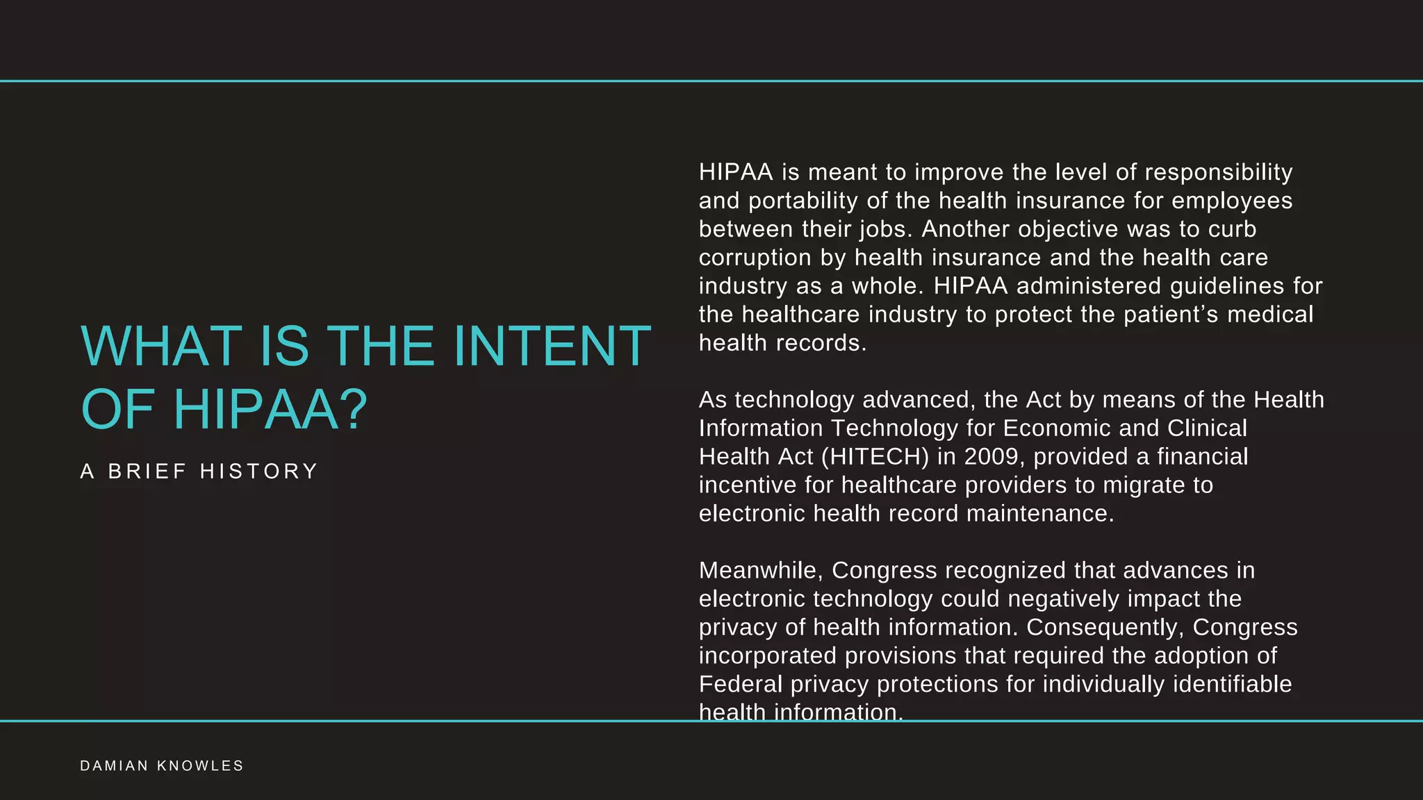 The Basics of HIPAA | PPTX