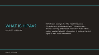 The Basics of HIPAA | PPTX