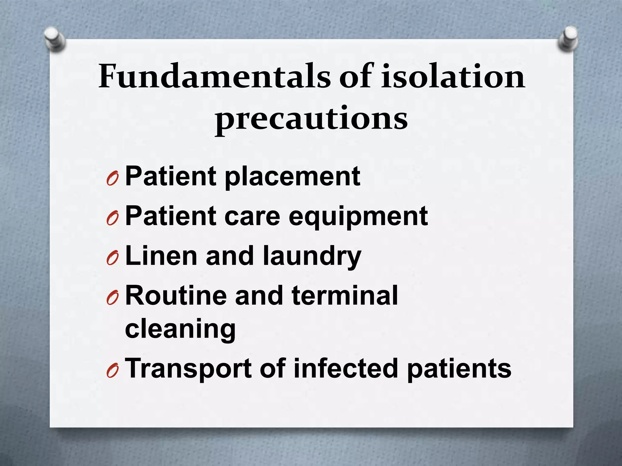 The basics of infection prevention custodio | PPTX