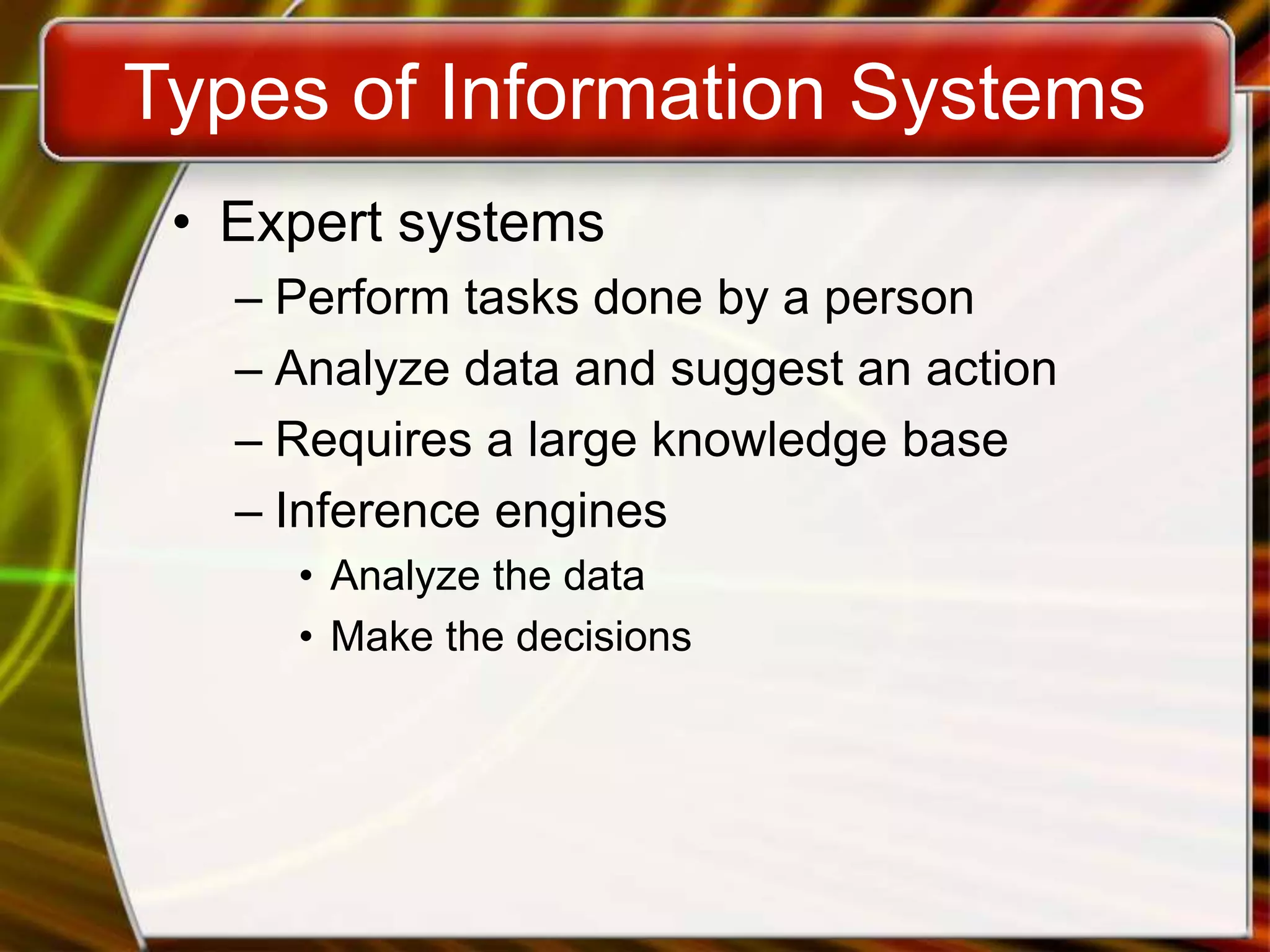 The basics of information systems | PPT