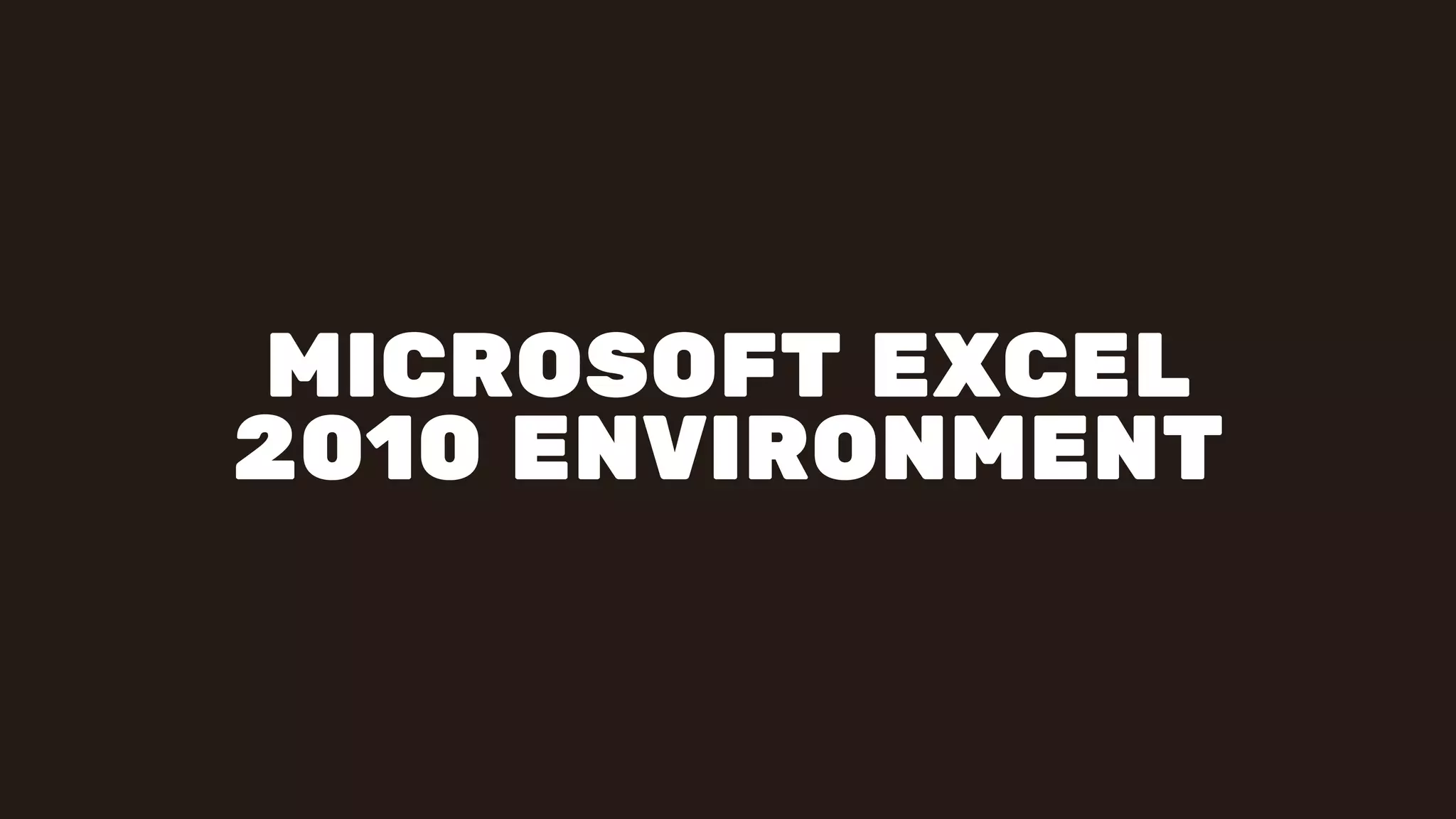 The basics of Microsoft excel | PDF