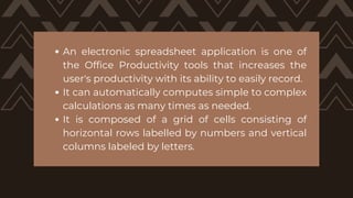 The basics of Microsoft excel | PDF