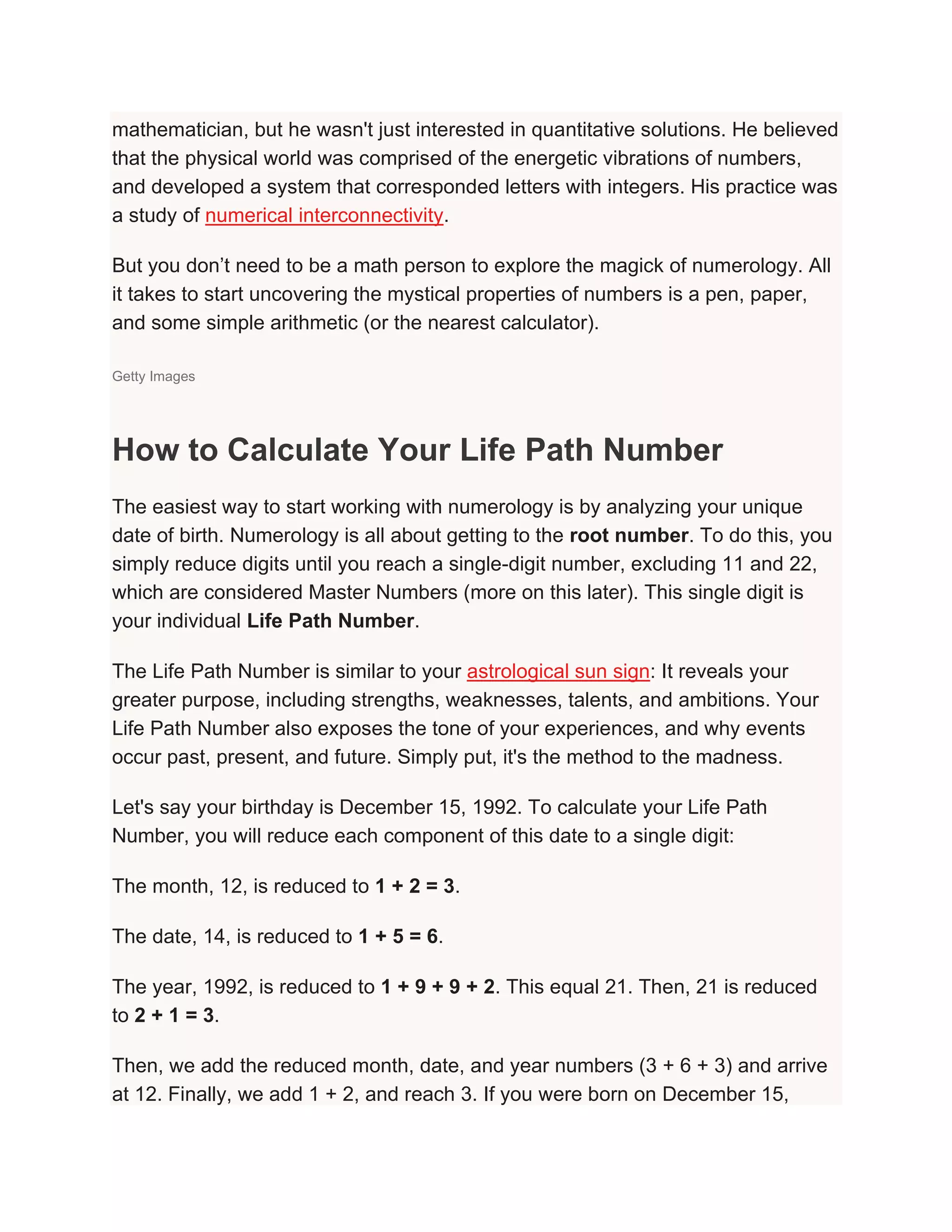 The basics of numerology | PDF