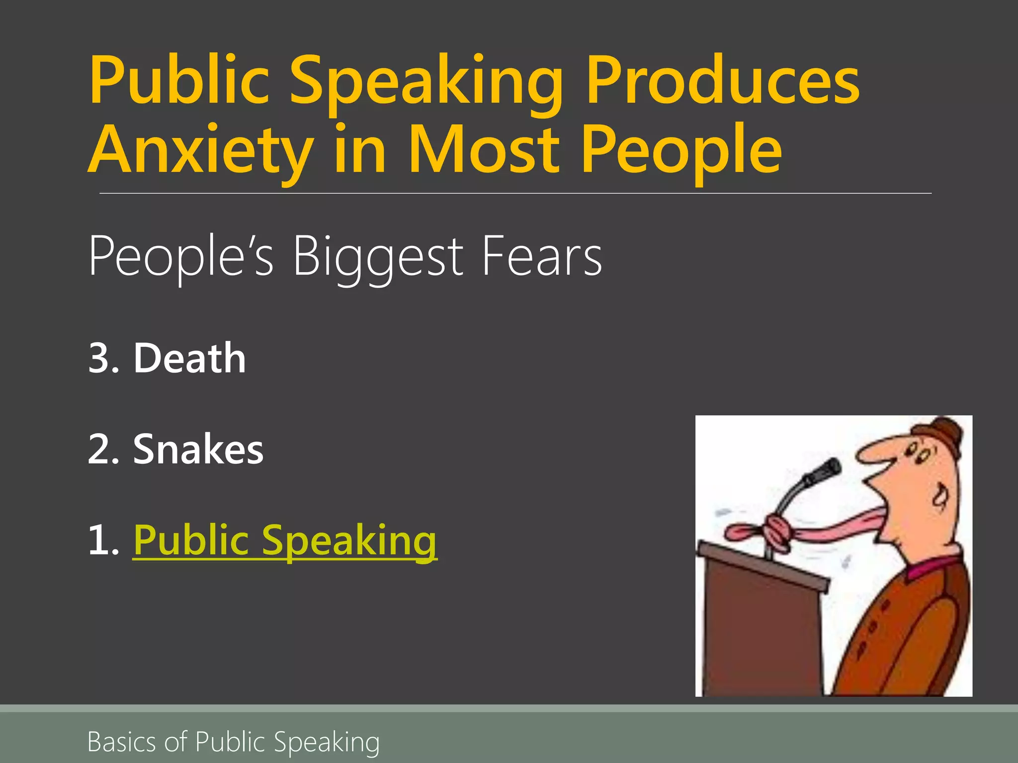 The Basics of Public Speaking | PDF