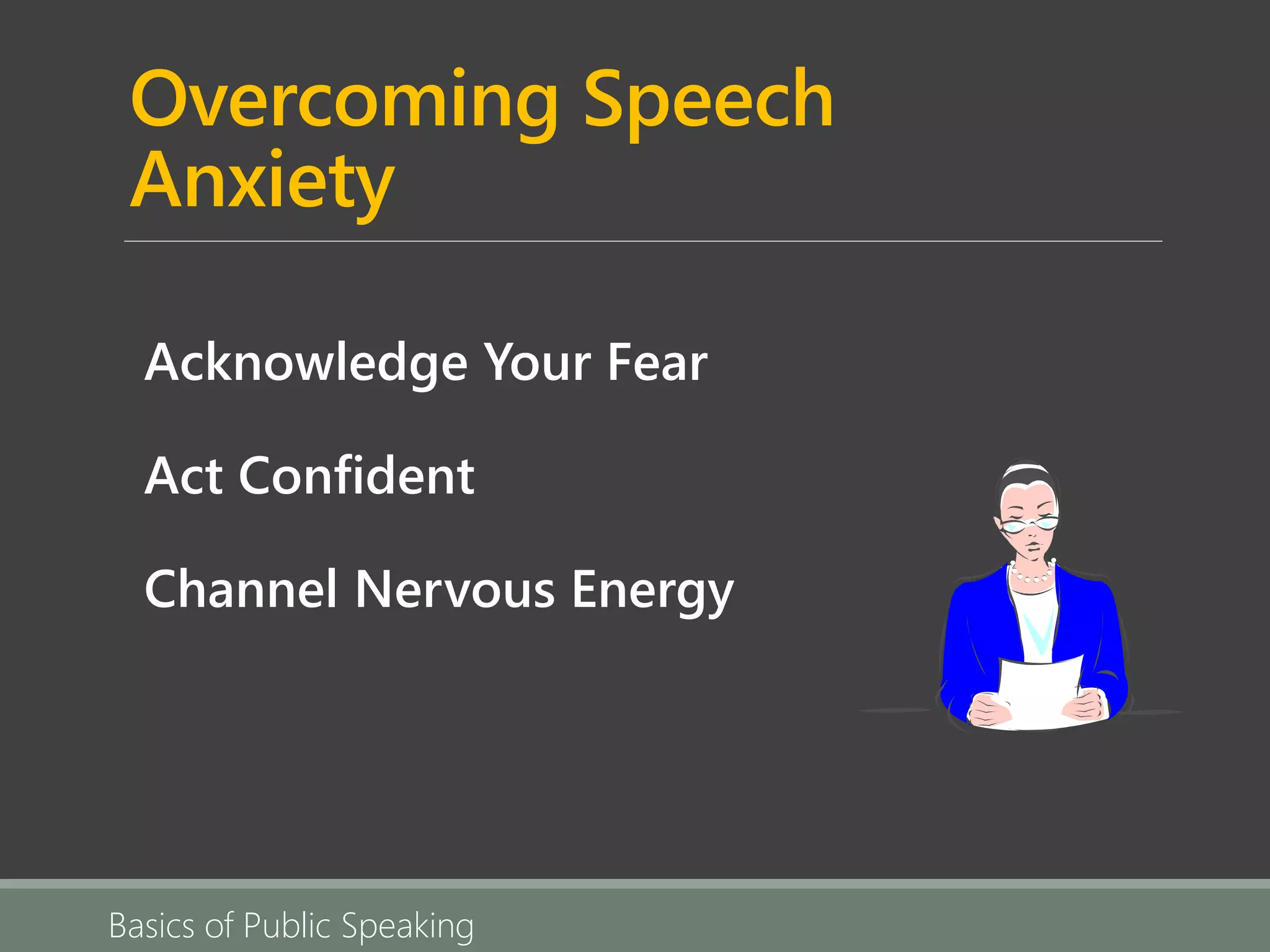The Basics of Public Speaking | PDF