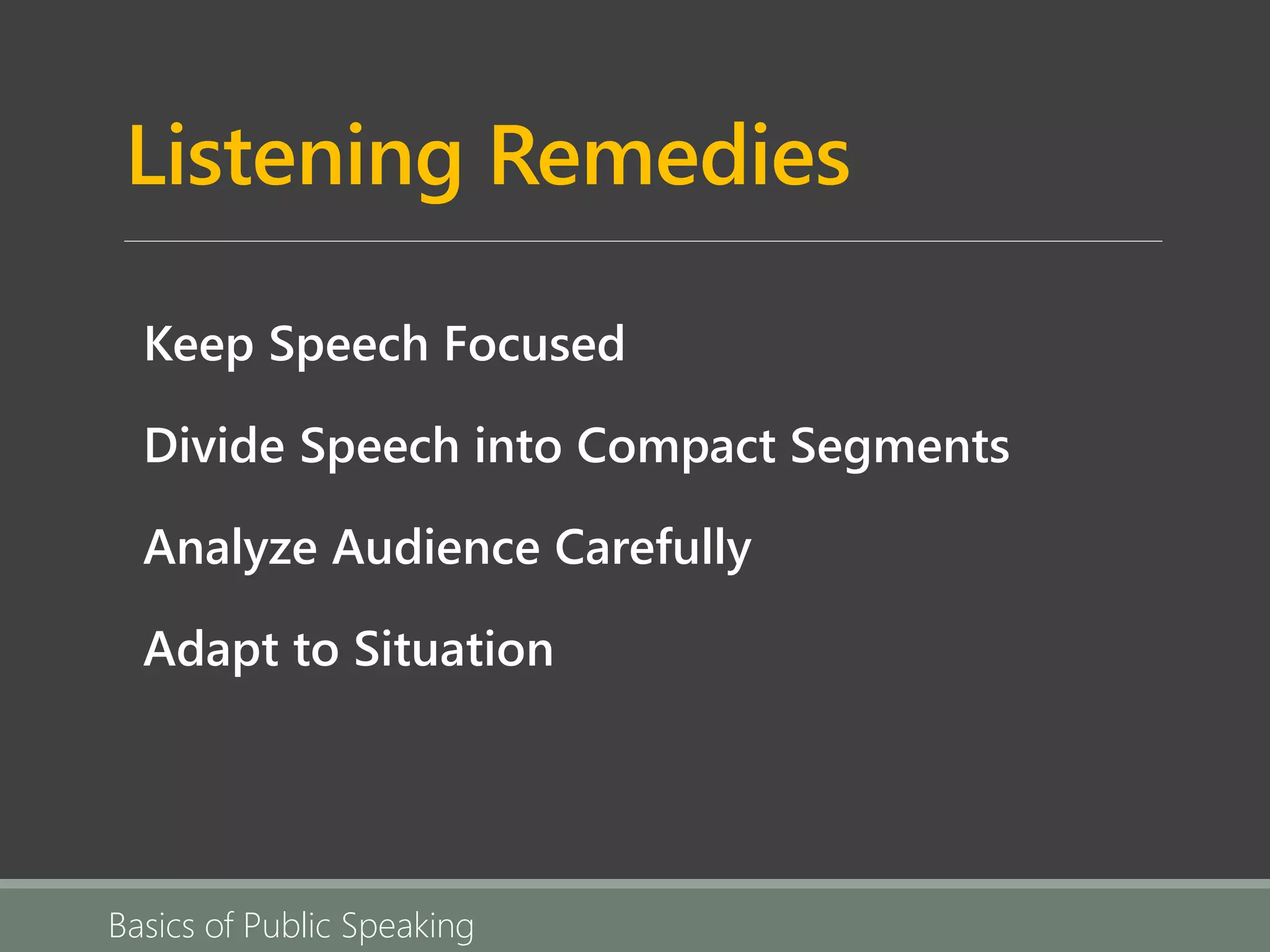 The Basics of Public Speaking | PDF