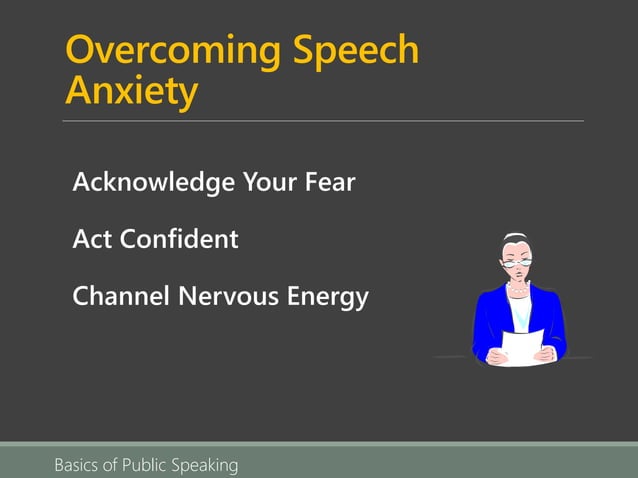 The Basics of Public Speaking | PDF | Medical Health