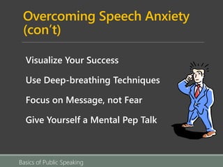 The Basics of Public Speaking | PDF