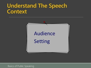 The Basics of Public Speaking | PDF