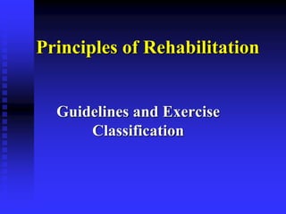 The Basics of Rehabilitation.ppt sports Injury | PPT