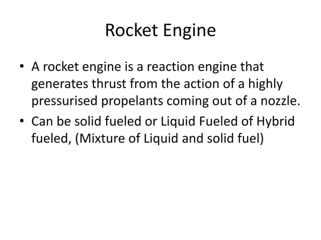 The basics of Rocket Propulsion Part 1 | PPTX | Chemistry | Science