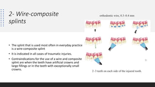 The Basics of Splinting in Dentoalveolar Traumatology.pptx