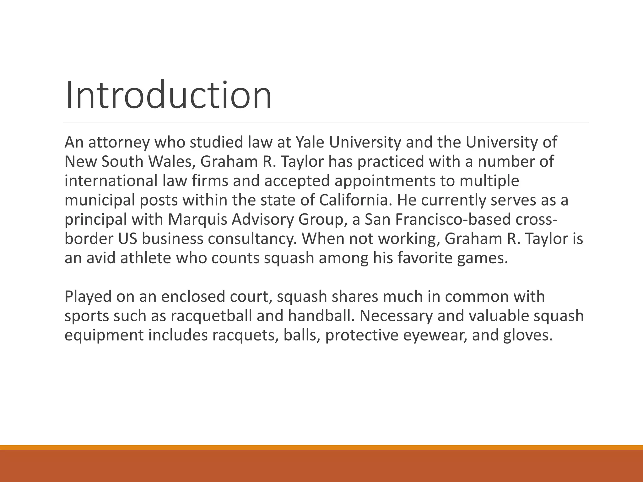 The Basics of Squash | PPT