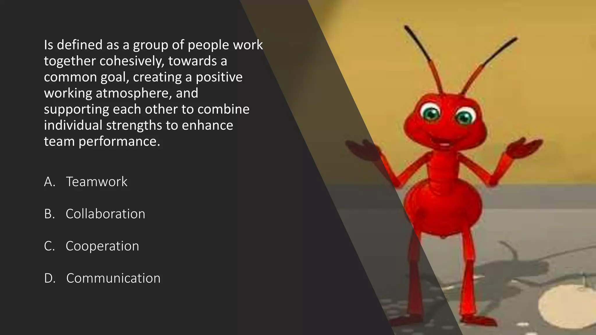 The basics of teamwork and collaboration wbt | PPTX