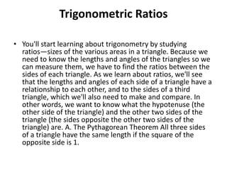 The basics of trigonometry | PPTX