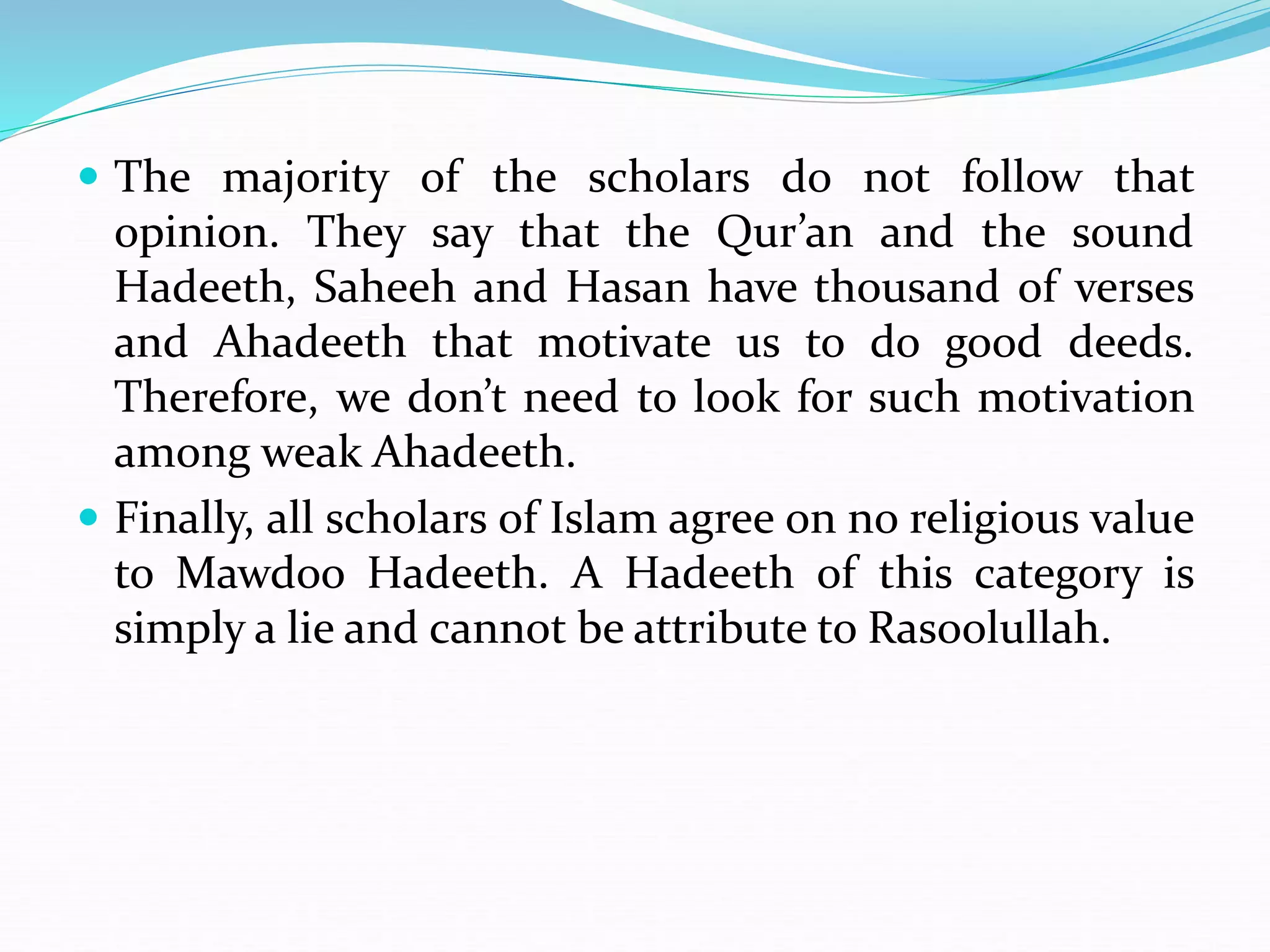 The Basics of Uloom-ul-Hadeeth.ppt