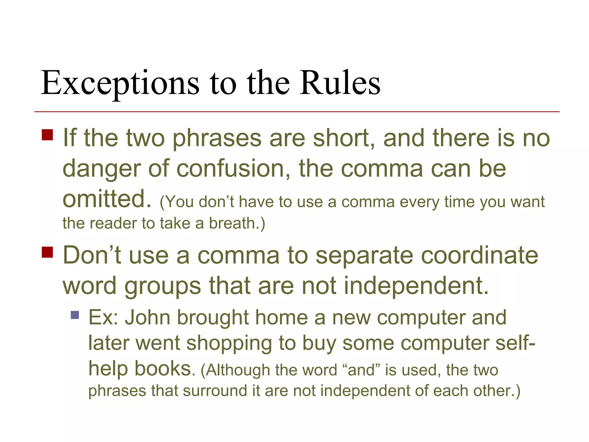 The Basics: Punctuation, Capitalization, and Numbers | PPT