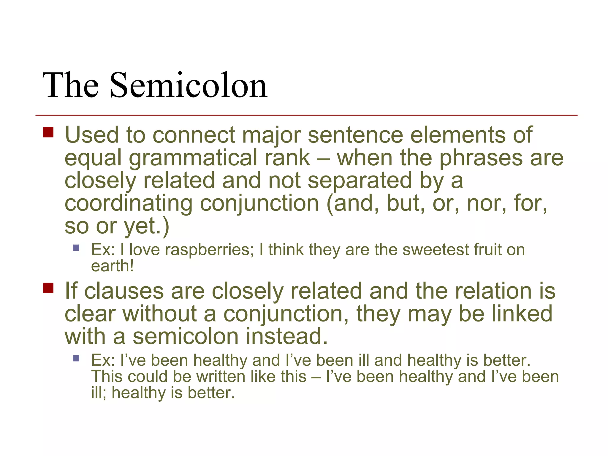 The Basics: Punctuation, Capitalization, and Numbers | PPT