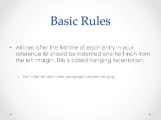 The basics to apa citation | PDF