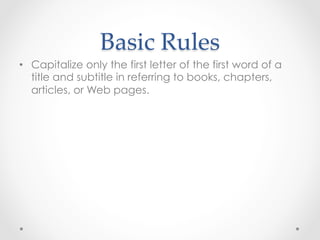 The basics to apa citation | PDF