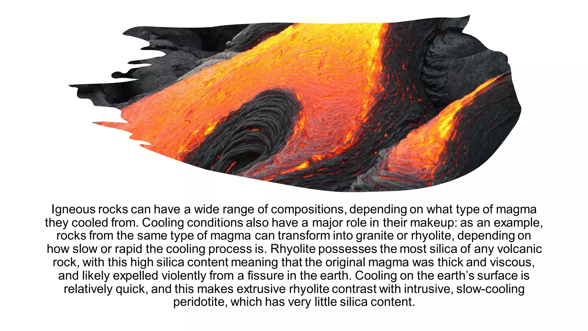 The Basic Types of Igneous Rock Formed from Magma | PPT