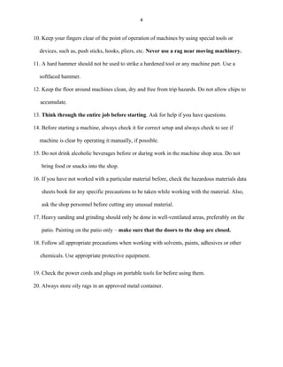 The basic workshop rules | DOC